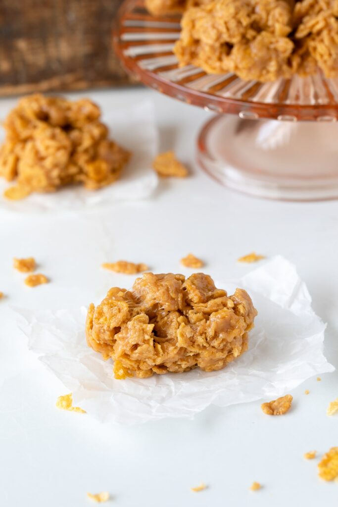 Peanut Butter Cornflake Cookies (Cornflake Candy) - Partylicious