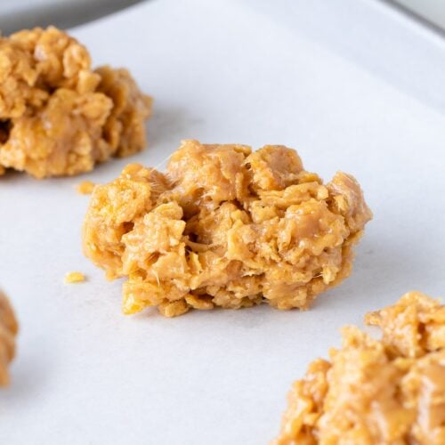 Peanut Butter Cornflake Cookies (Cornflake Candy) - Partylicious