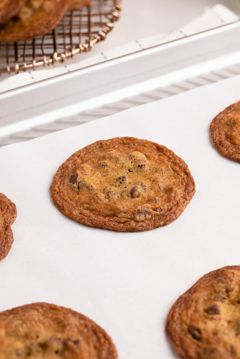 Crispy Chocolate Chip Cookies - Partylicious