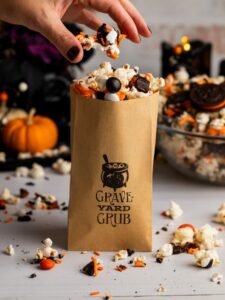 Fall Themed Candy Corn Popcorn - Partylicious