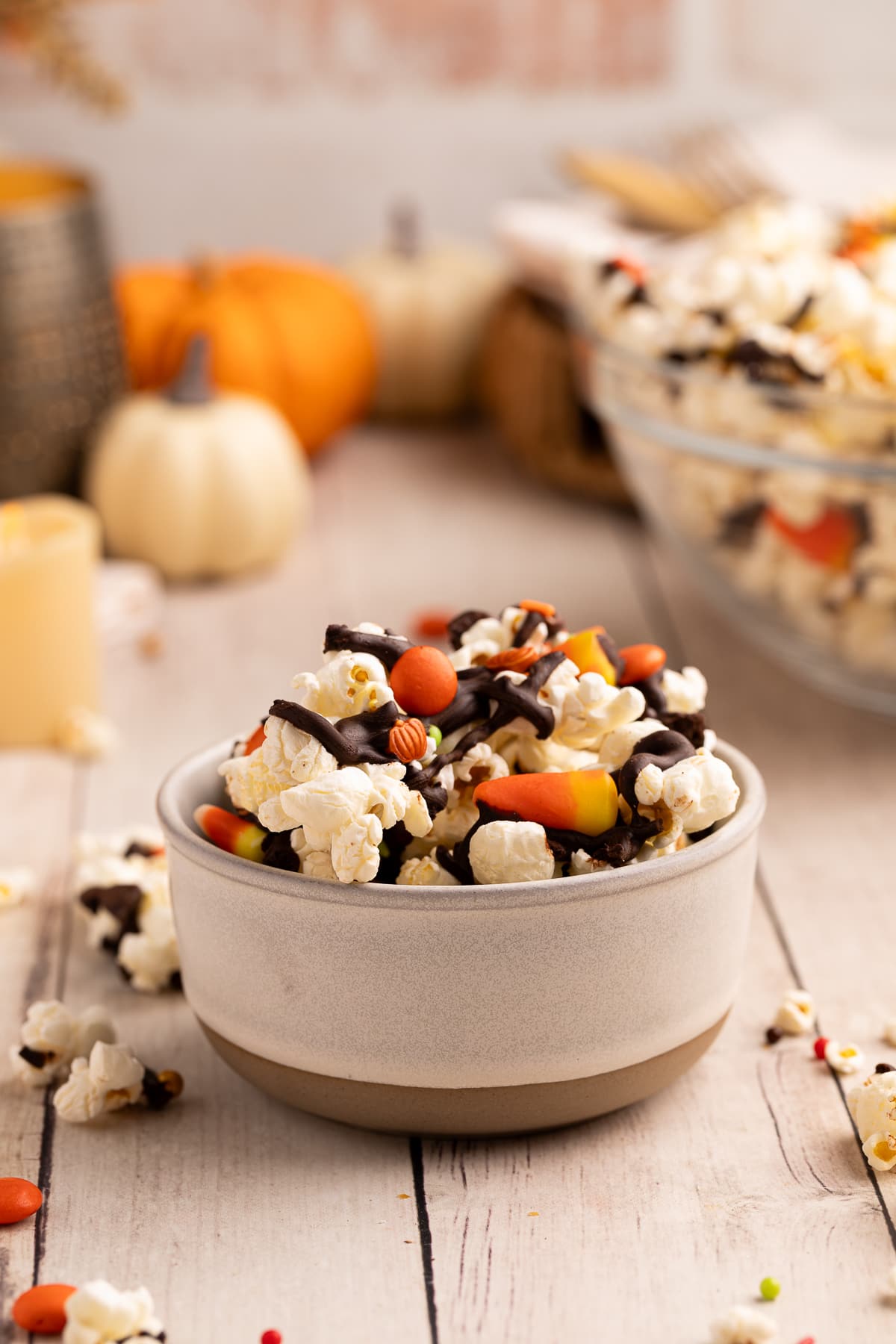 Fall Themed Candy Corn Popcorn - Partylicious