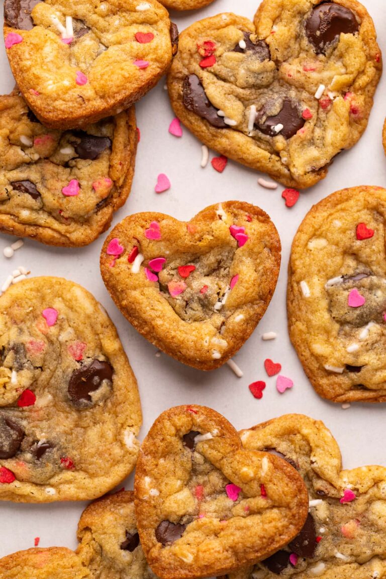 How to Make Heart Shaped Chocolate Chip Cookies - Partylicious