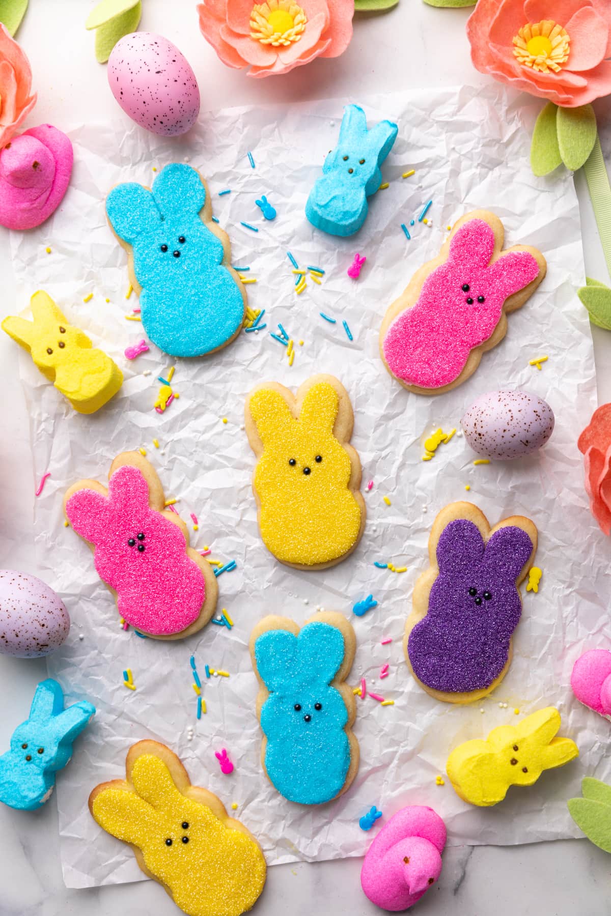 How to Decorate Easter Peeps Cookies (Easy Peeps Sugar Cookies ...